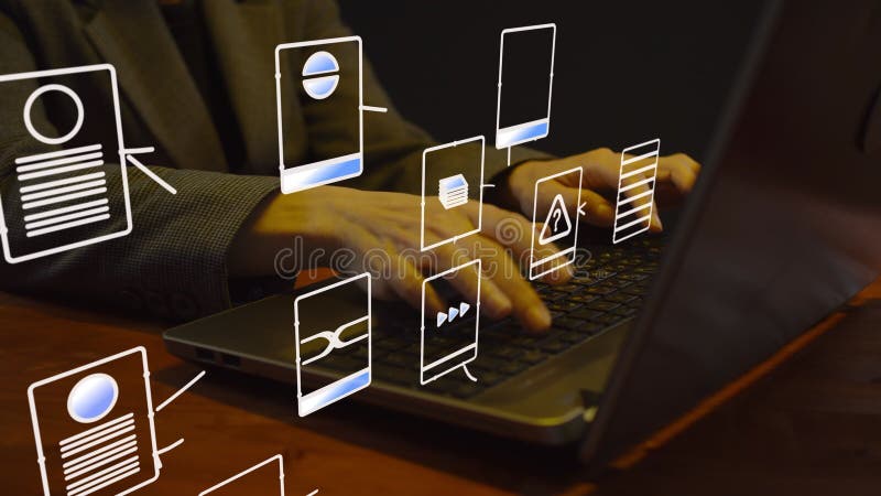 Animated Symbols of Digitalization of Document Flow and Information ...