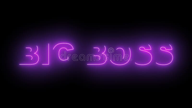 Animated text BIG BOSS stock footage. Video of business - 316382892