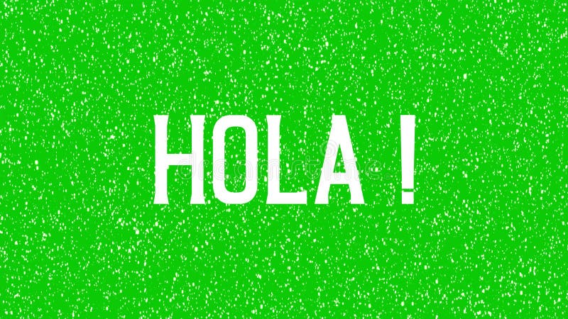 Animated text of `Hola`. stock video. Video of hand - 156879359