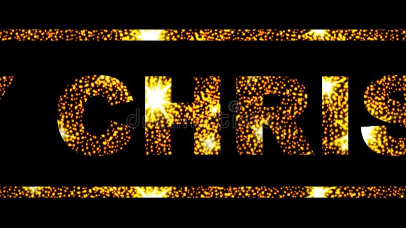 Animated Text Merry Christmas. Merry Christmas Gold Text. Motion ...
