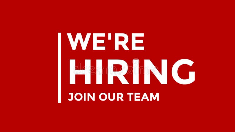 We are Hiring Join Our Team on Red Light Partial View of Dotted Globe ...