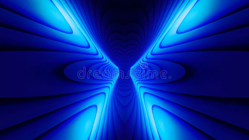 Animated Texture Dynamic Wavy Background. Bright Neon Blue Waves ...