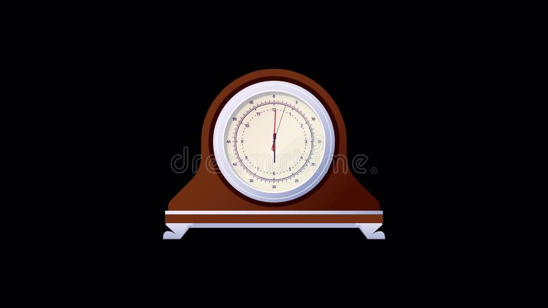 Time 04:00 Hours Alarm Clock on a Transparent Background Stock Video ...