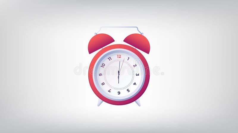 Time 04:00 Hours Alarm Clock on a Transparent Background Stock Video ...