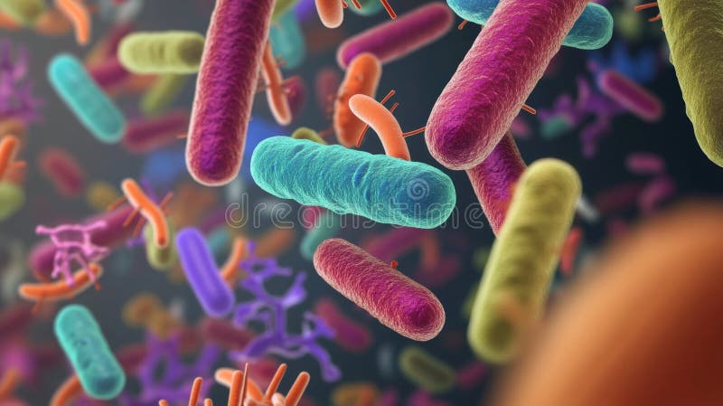 Animated Timeline of Gut Bacteria Changes Over Time Stock Illustration ...