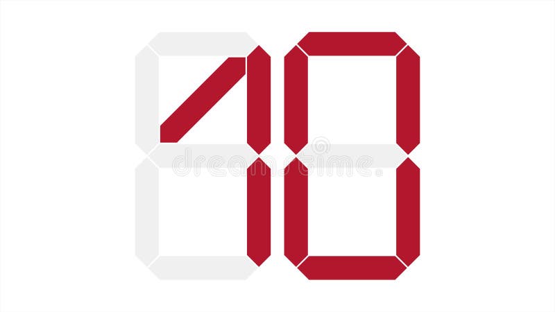 Animated Timer or Stopwatch with Sequential Increasing Count Stock ...