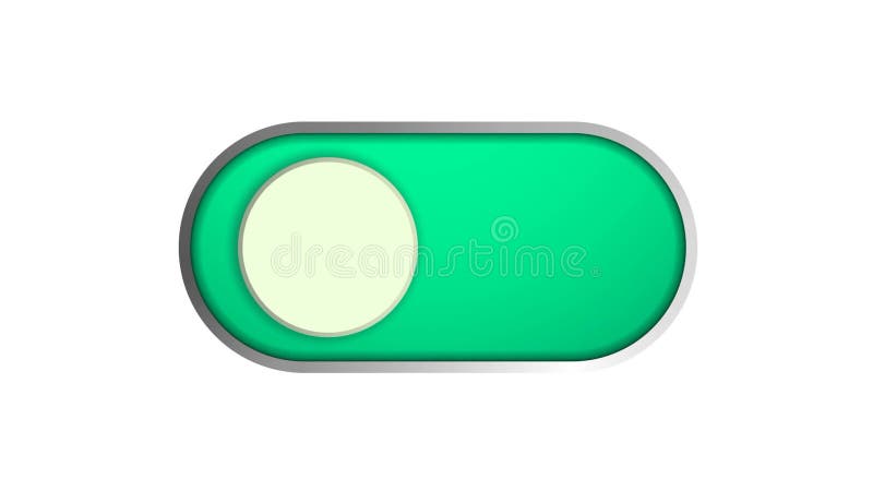 Animated Toggle On And Off Button Slider With Acceptance And Rejection Of Decision User