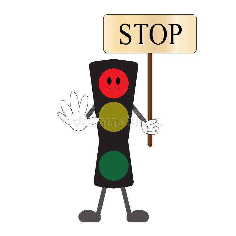 Animated Traffic Light - Red Stock Vector - Illustration of traffic ...