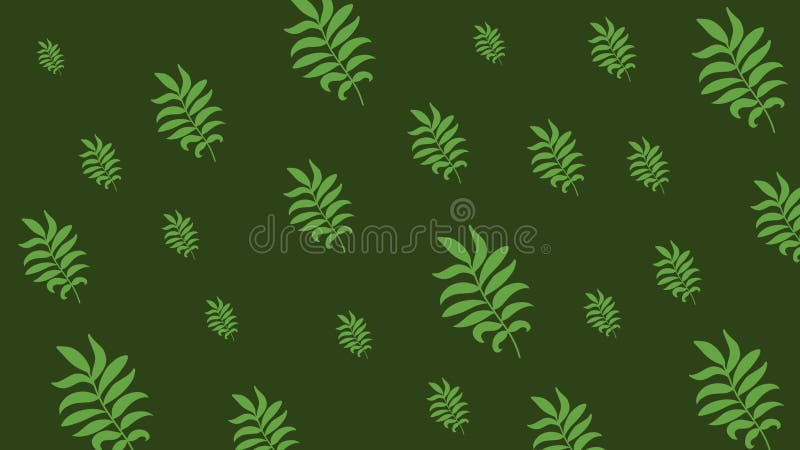 Animated Tropical Leaves Seamless Pattern in a Seamless Loop. Stock ...