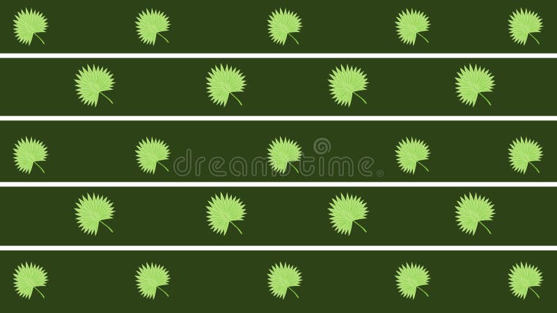 Animated Tropical Leaves Seamless Pattern in a Seamless Loop. Stock ...
