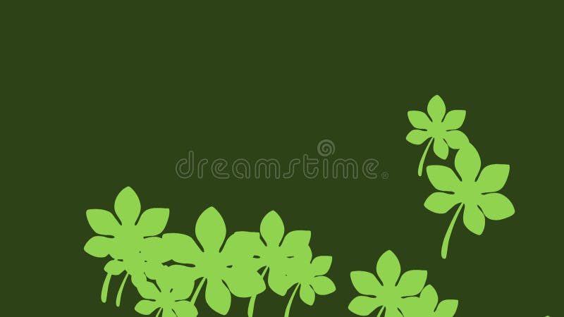 Animated Tropical Leaves Seamless Pattern in a Seamless Loop. Stock ...