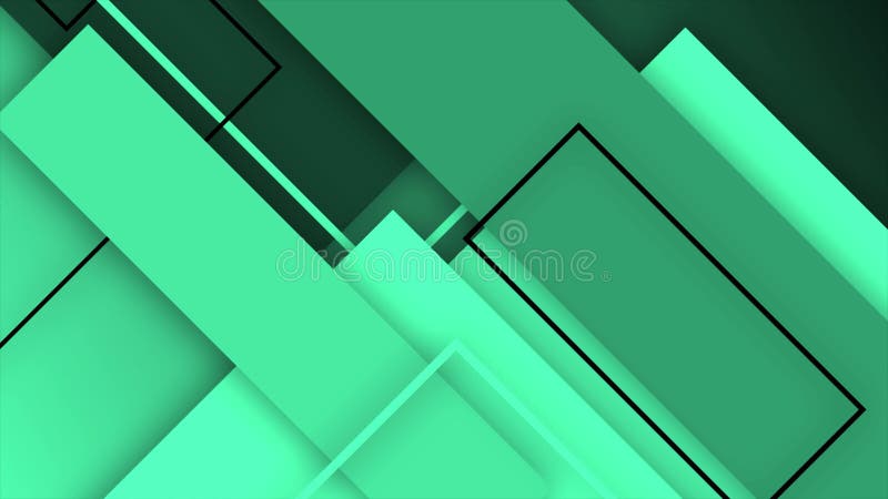 Turquoise Color Diagonal Moving Rectangular Box Professional Background ...