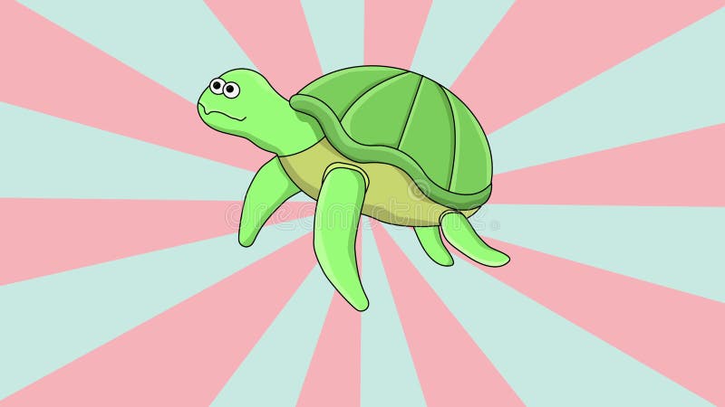Animated turtle stock vector. Illustration of object - 33098642