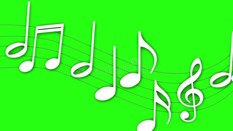 Various Flowing Musical Notes Stock Video - Video of banner, abstract ...