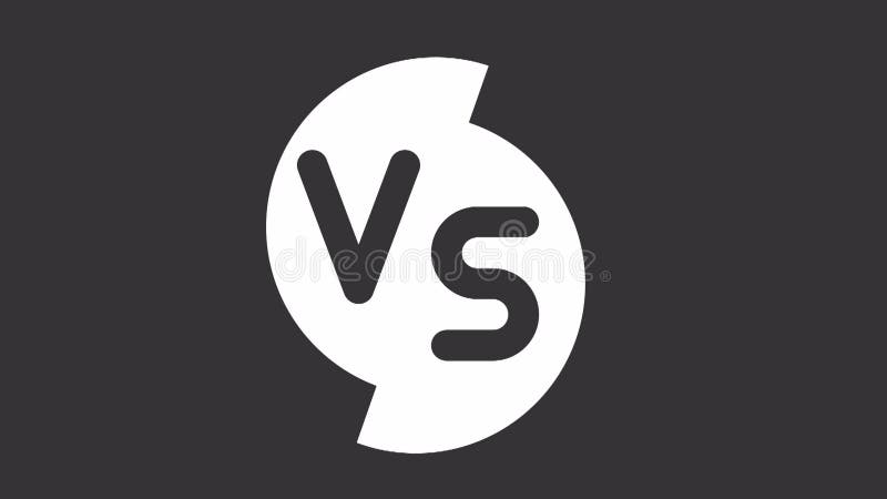 Animated Versus Button Solid Ui Icon Stock Video - Video of game, team ...