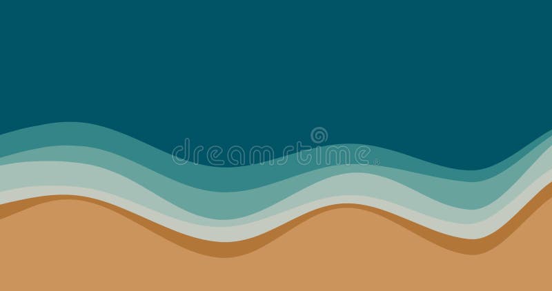 Sea Waves and Sand or Sky Loop Animation Stock Footage - Video of loop ...