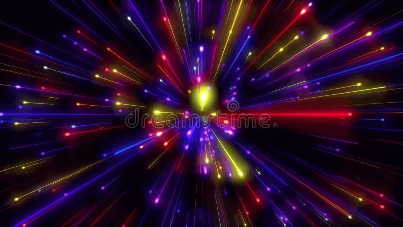 Animated Video Entering Space Loop Light with Very Beautiful Colors ...