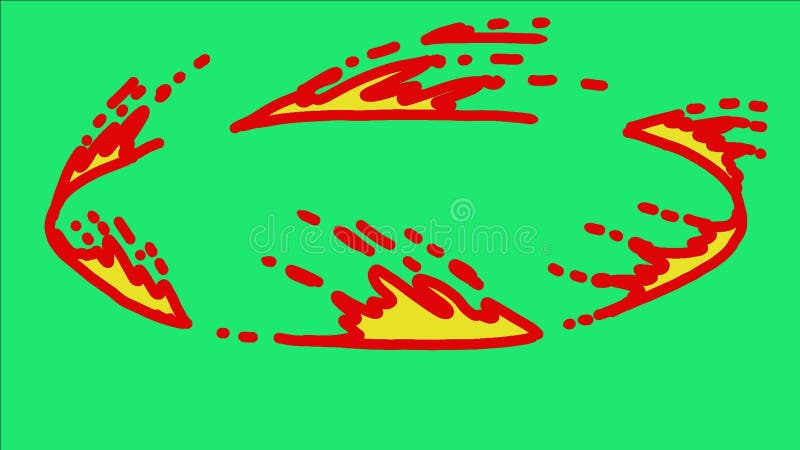 Animated Video of Fire Moving in a Circle Stock Footage - Video of drop ...