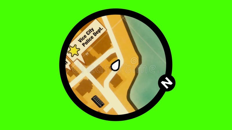 Animated Video Game Map on a Green Screen Background Stock Video ...