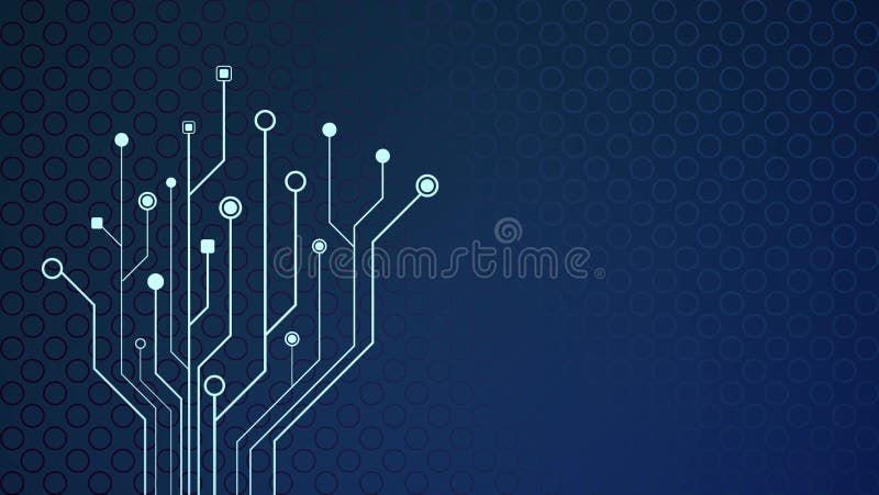 Animated Video of Growth Electrical Circuit with Tree Shape Stock Video ...