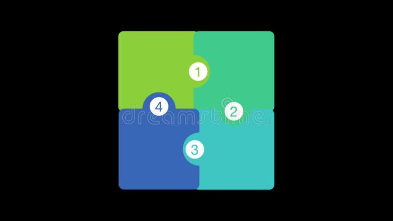 Animated Video, Infographics 4 Steps for Business Workflow, Timeline ...