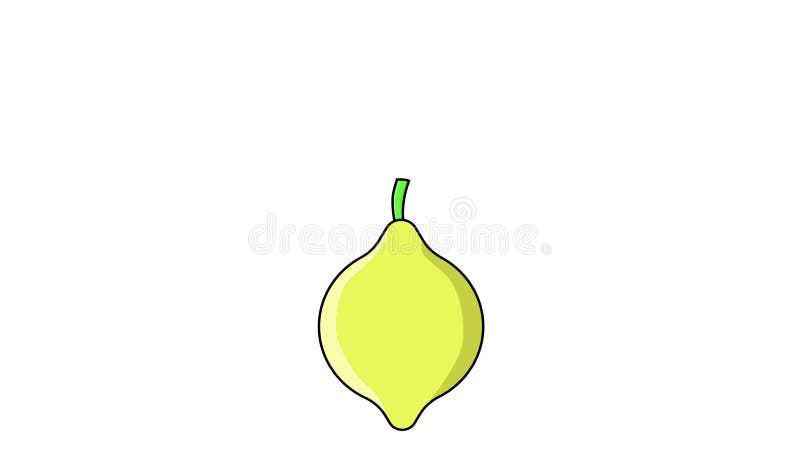 Animated Video of the Lemon Shape Logo Stock Video - Video of wings ...
