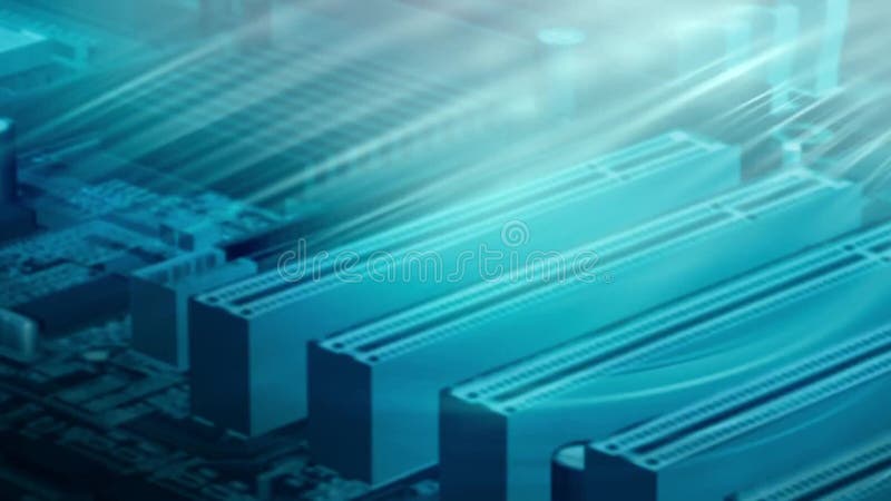 Animated Video Motherboard Computer Circuit Stock Footage - Video of ...