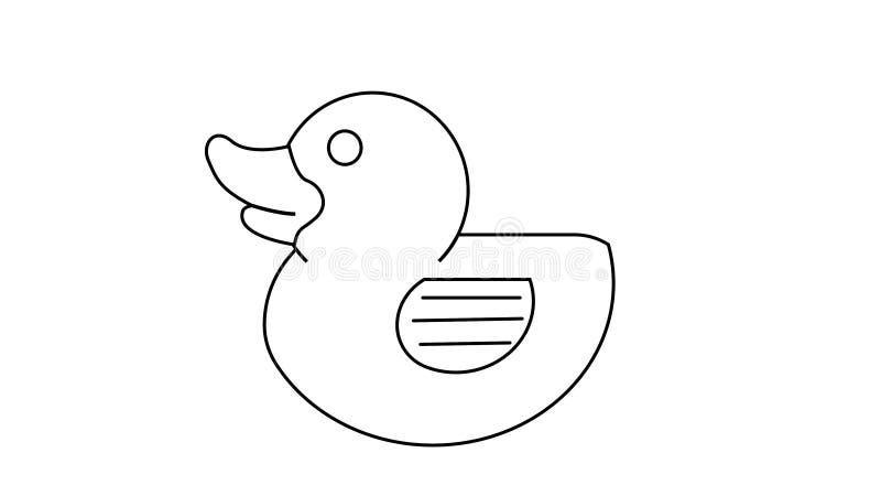 Animated Video of a Sketch Forming a Toy Duck Stock Footage - Video of ...