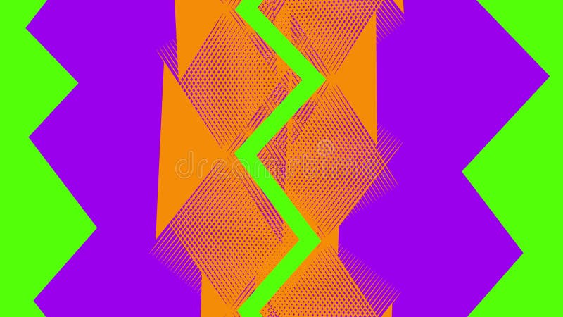 Animated Video Transition Template with Zigzag Lines on a Green ...