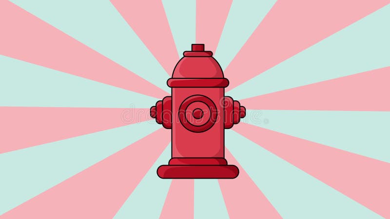 Animated Video of a Water Hydrant Icon with a Rotating Background Stock ...