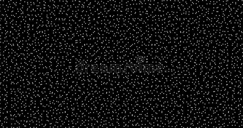 Animated View of Dense Tiny White Dots Moving Over a Dark Background ...