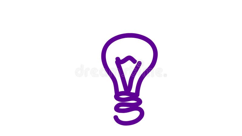 Animated Violet Symbol of Cross Appears. Icon is Drawn. Concept of ...