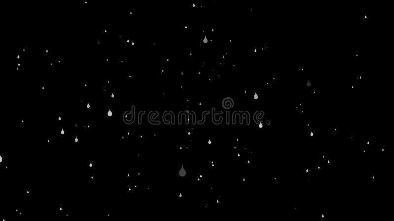 Animated Water Drop on a Black Background Stock Footage - Video of ...