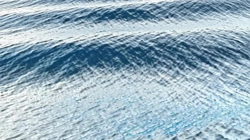 Animated Wave Surface Creating Continuous Ripple Loop Stock Footage ...