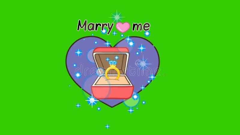 Animated Wedding Ring Box - Green Screen Stock Footage - Video of ...