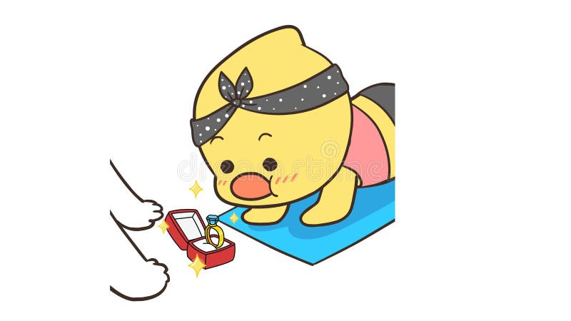 Animated Wedding Ring Box - White Background Stock Footage - Video of ...