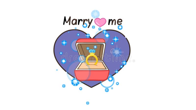 Animated Wedding Ring Box - White Background Stock Footage - Video of ...