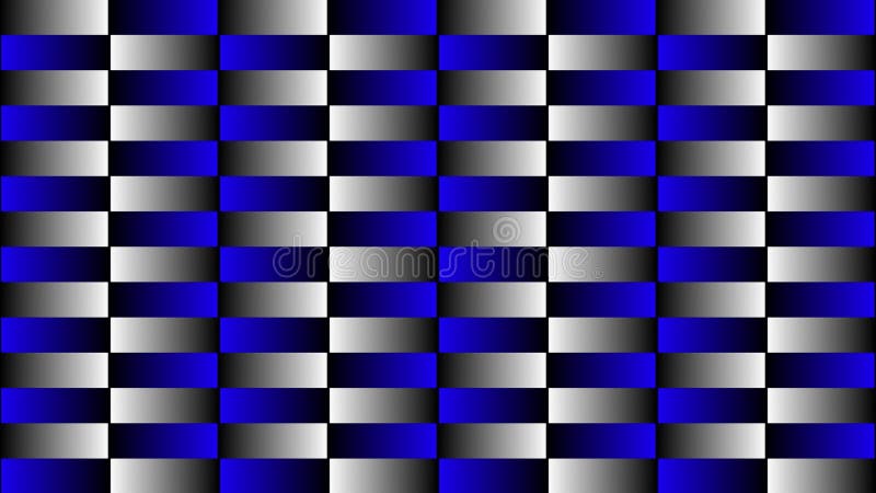 White and Blue Gradient Checkered Background, Moving Stripes Creating ...