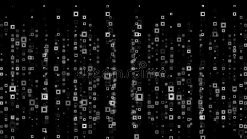 White Color Appearing and Disappearing Sci-fi 3d Square Box Element Hi ...