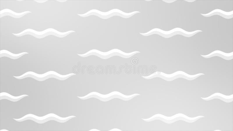 White Color Simple and Classy Wavy Lines Modern Design Loop-able ...