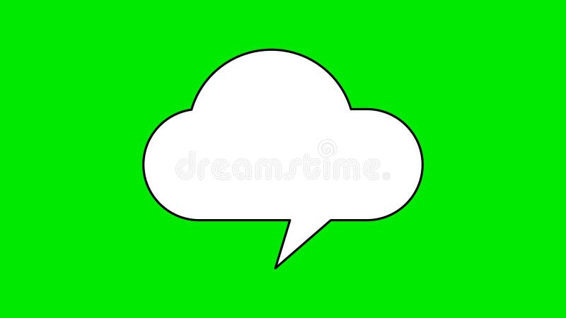 Animated White Outlined Speech Bubble, Chat Balloon Icon Stock Video ... Animated White Outlined Speech Bubble, Chat Balloon Icon Stock Video ...