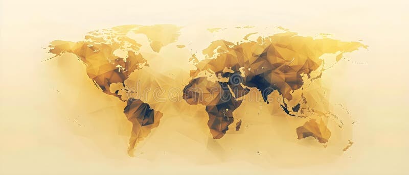 An Animated World Map Connecting Continents with Borders in the ...