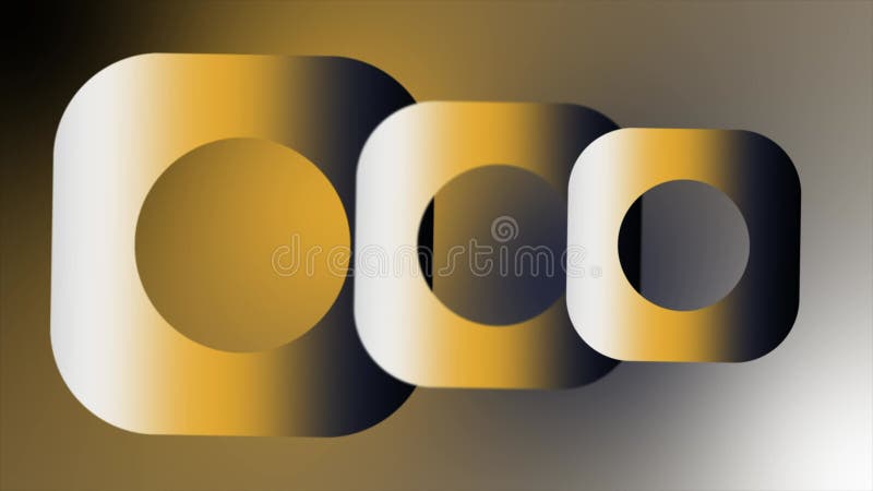 Yellow and Black Gradient Color Rotating Square Background Stock ...
