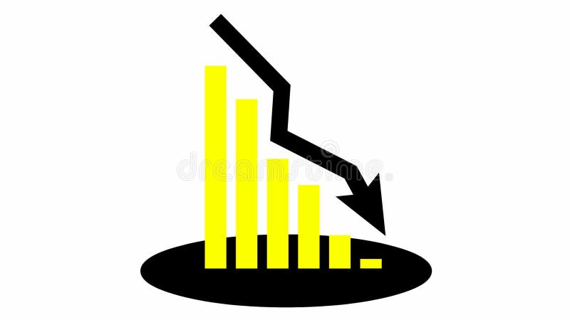 Yellow chart. Motion stock video. Video of digital, finance - 258164723