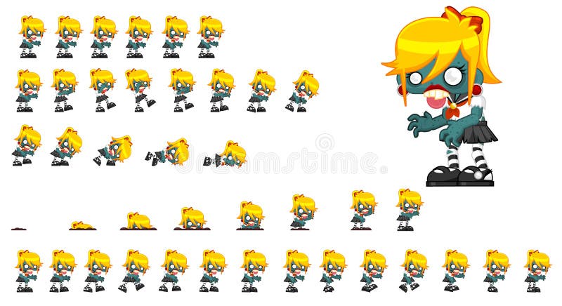 Animated Robot Character Sprites Stock Vector Illustration Of Game