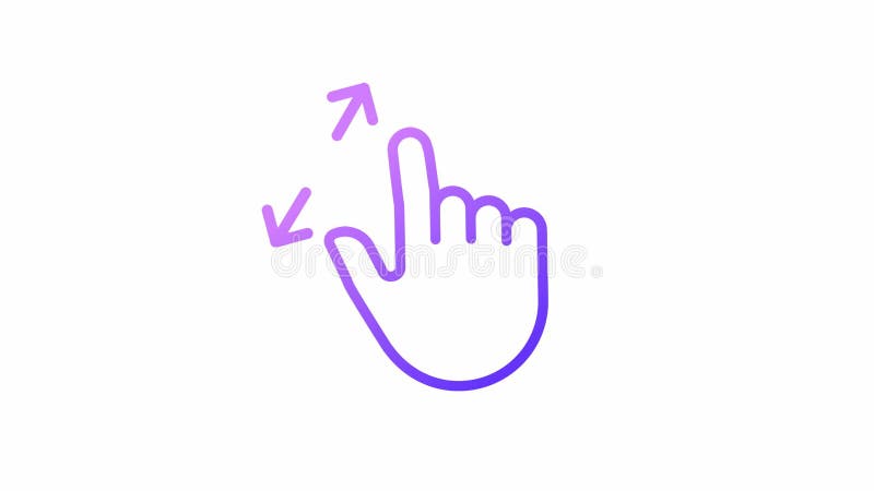 Animated Zoom in Touch Gradient Icon Stock Video - Video of logo ...