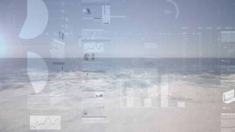 Animating Graphs and Charts Over Ocean Waves for Data Visualization ...