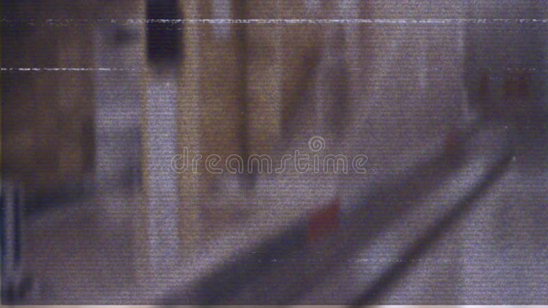 Animation with Abstract Glitch Effect and Distorted Lines on Blurred ...