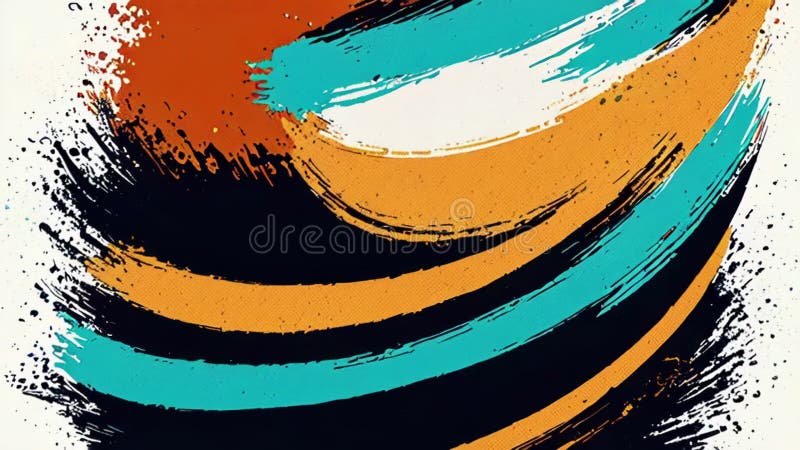 Animation - Abstract Paint Strokes Background Stock Video - Video of ...