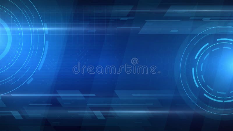 Blue Animated Loop Tech Background Stock Footage - Video of element ...